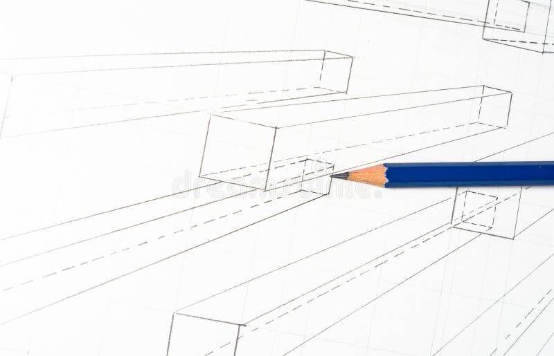 Sketch paper stock photo. Image of builder, drawing - 106949490