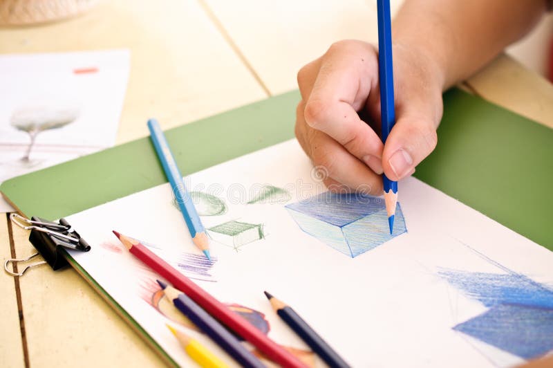 Sketch of pencil color stock image. Image of study, color - 25411039