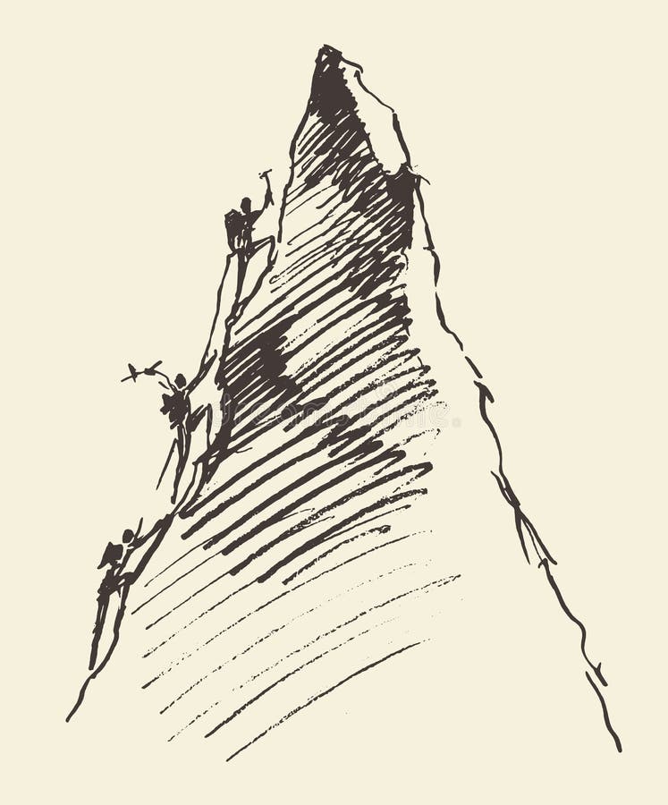 Climbing Outline Stock Illustrations – 11,157 Climbing Outline Stock ...