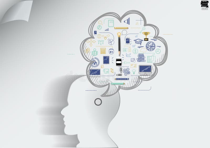 Sketch Plan Business Icon Various - Think Creativity Modern Idea and ...