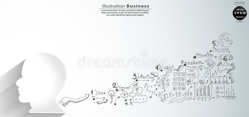 Sketch Plan Business Icon Various - Think Creativity Modern Idea and ...