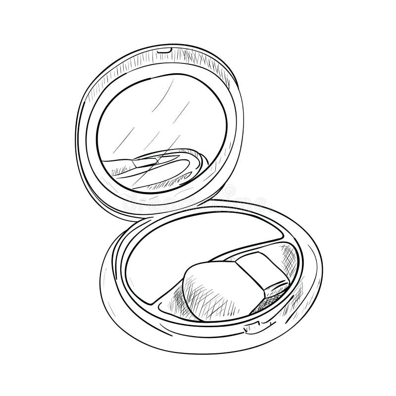Makeup Compact Drawing