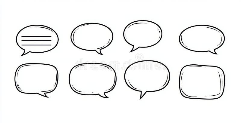 Sketch of a Quote Box with a Text Frame, Drawn in a Doodle Style with ...