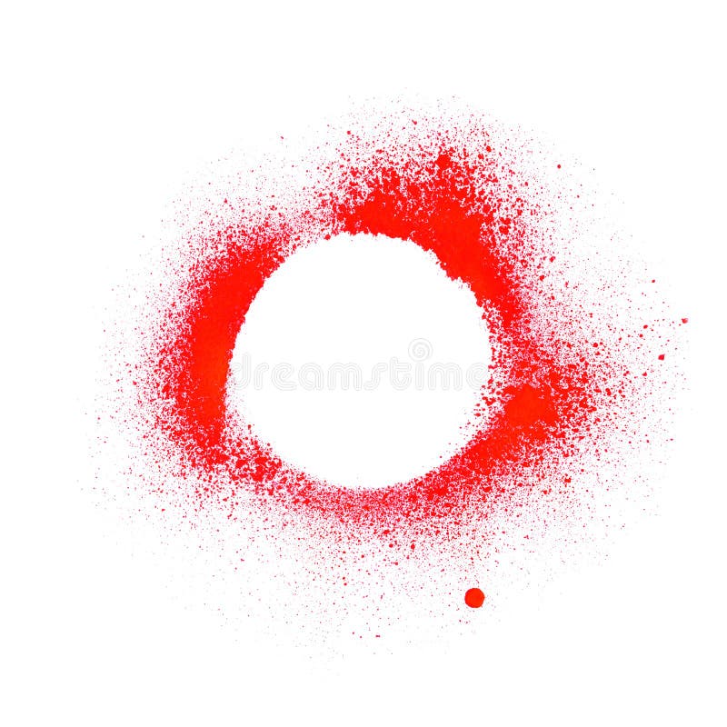 Sketch of Red Painted Graffiti Circle Stock Illustration - Illustration ...