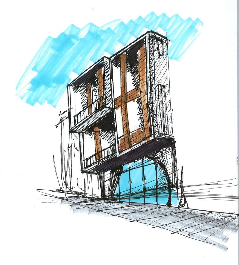 Sketch stock illustration. Illustration of university - 92804379