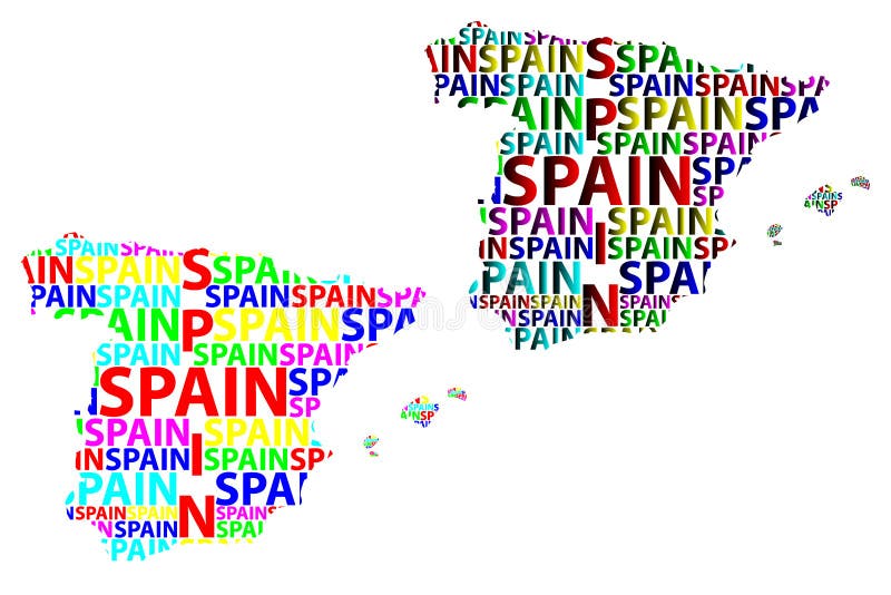 Map of Spain - Vector Illustration Stock Vector - Illustration of ...