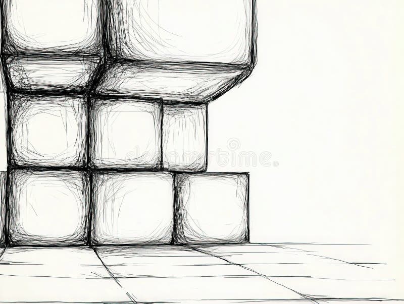 Sketch Square: a Simple Portrayal of Squares, Exploring Shape and ...