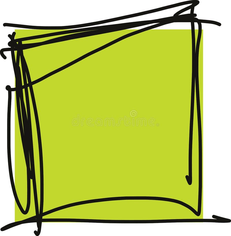 Sketch of square stock vector. Illustration of construction - 142155156