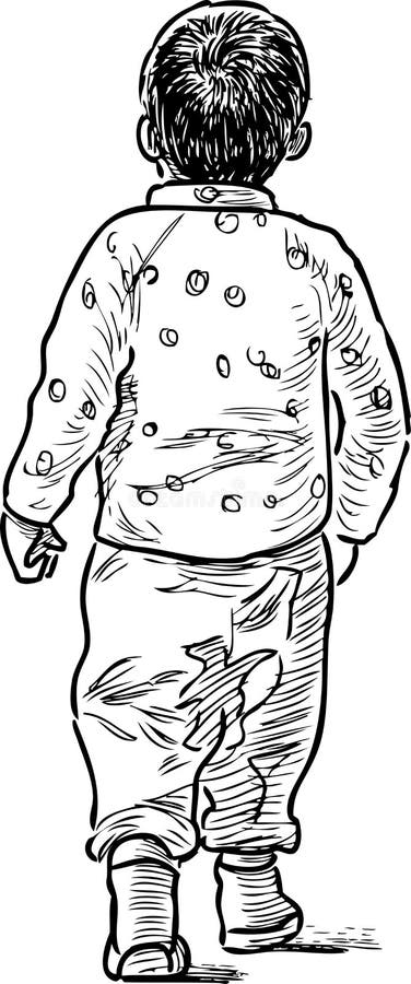 Striding man stock vector. Illustration of doodle, hand - 41061930