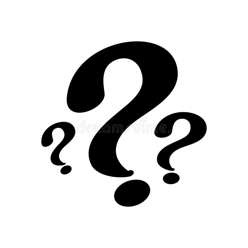 Sketch Style Question Marks Hand Drawn Vector Illustration Stock Vector ...