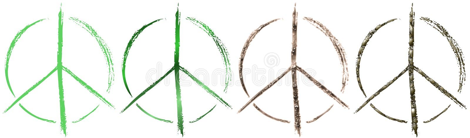 Symbol of Peace on Abstract Colorful Background Stock Vector ...