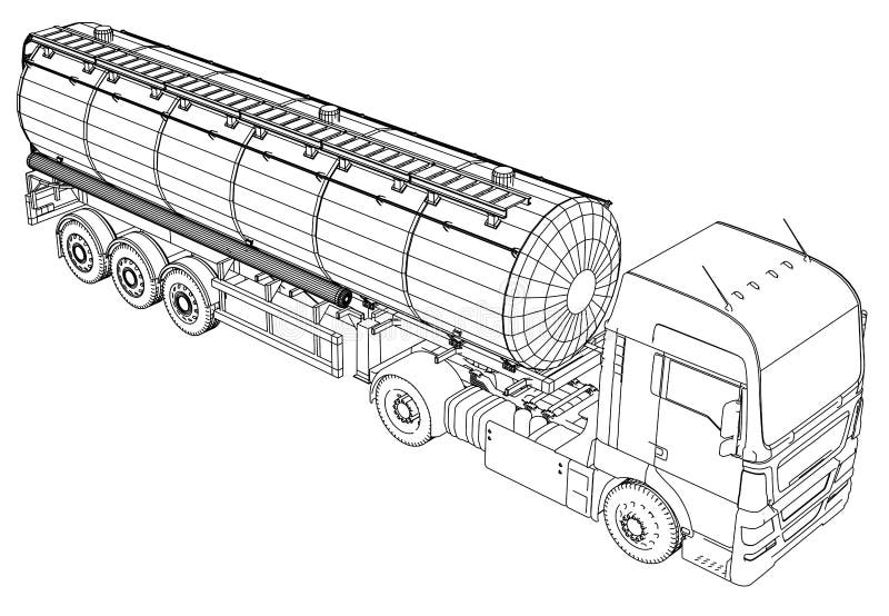 Fuel Tanker Truck Sketch Stock Illustrations – 167 Fuel Tanker Truck ...