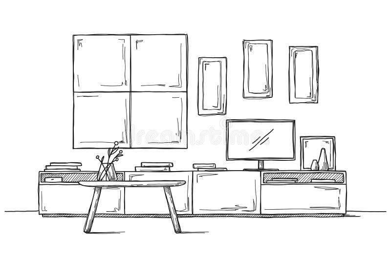 Bookcase Line Draw Vector Stock Illustrations – 91 Bookcase Line Draw ...