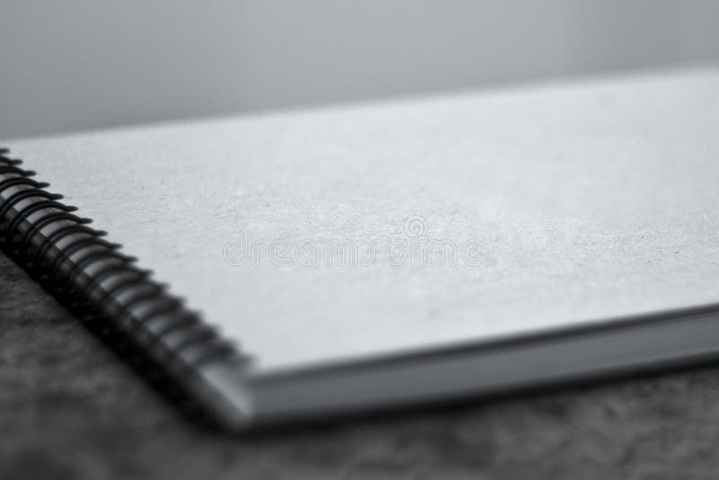 Sketchbook with a Hard Cardboard Cover on the Ground. Stock Photo ...