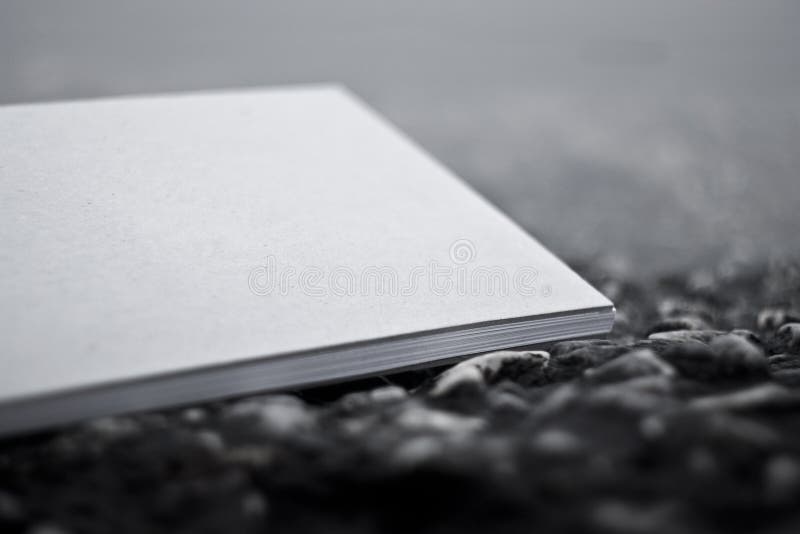 Sketchbook With A Hard Cardboard Cover On The Ground. Stock Photo ...