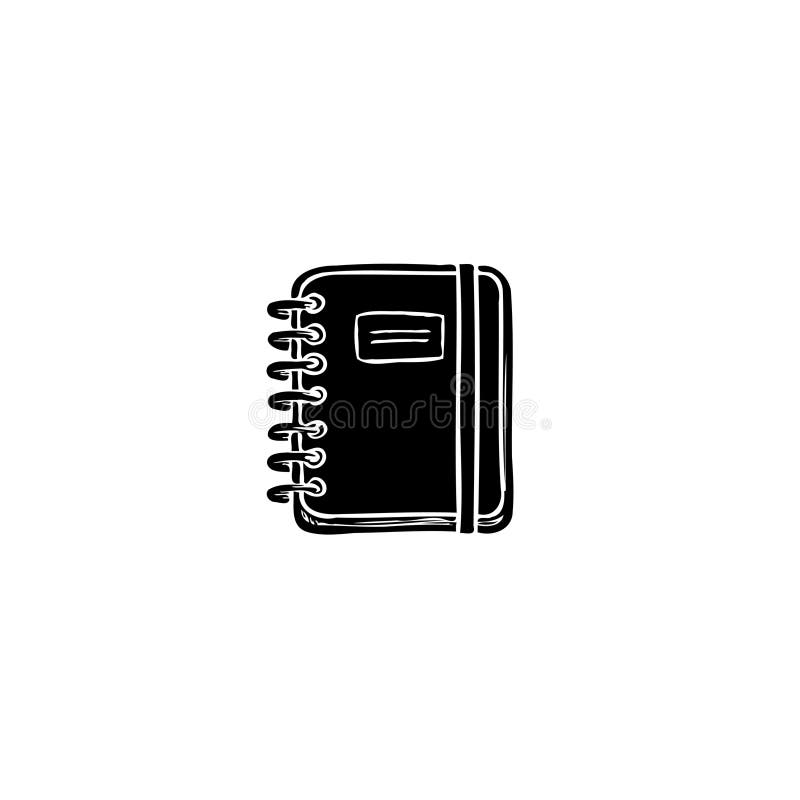 Sketchbook Illustration with Spiral Binding, Ideal for Creative Notes ...