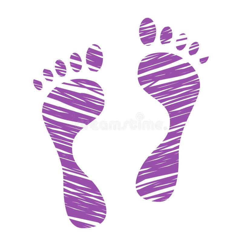 Stylized Footprints Stock Illustrations – 109 Stylized Footprints Stock ...