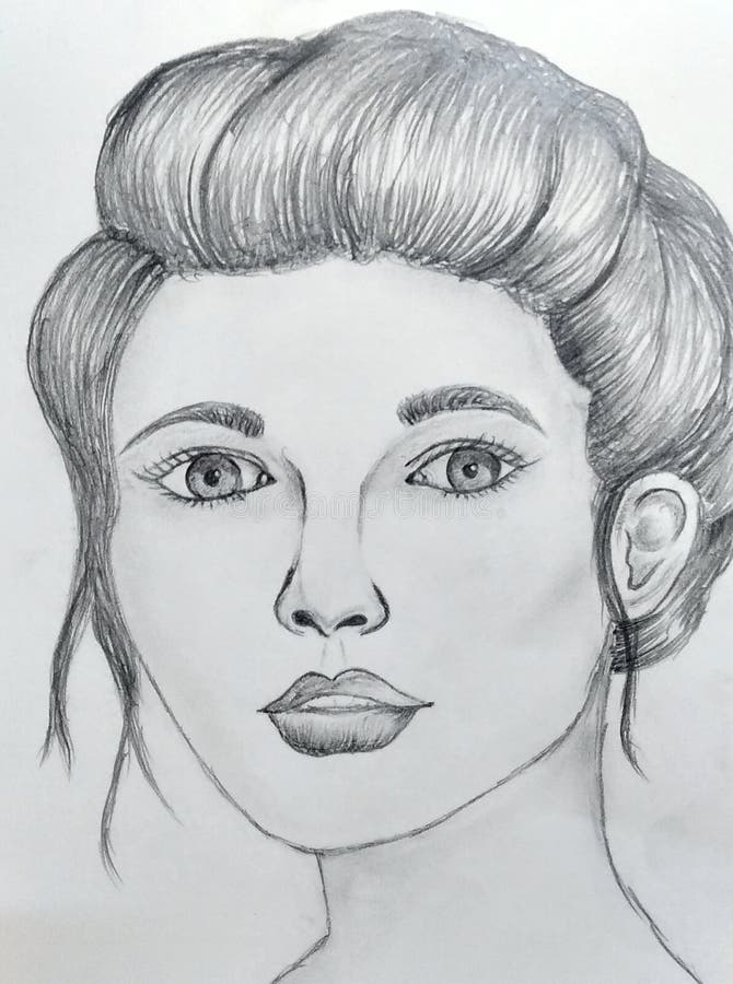 Sketch Drawing.Pencil Drawing.Sketch Artist.Painting.Hand Drawn Vector ...