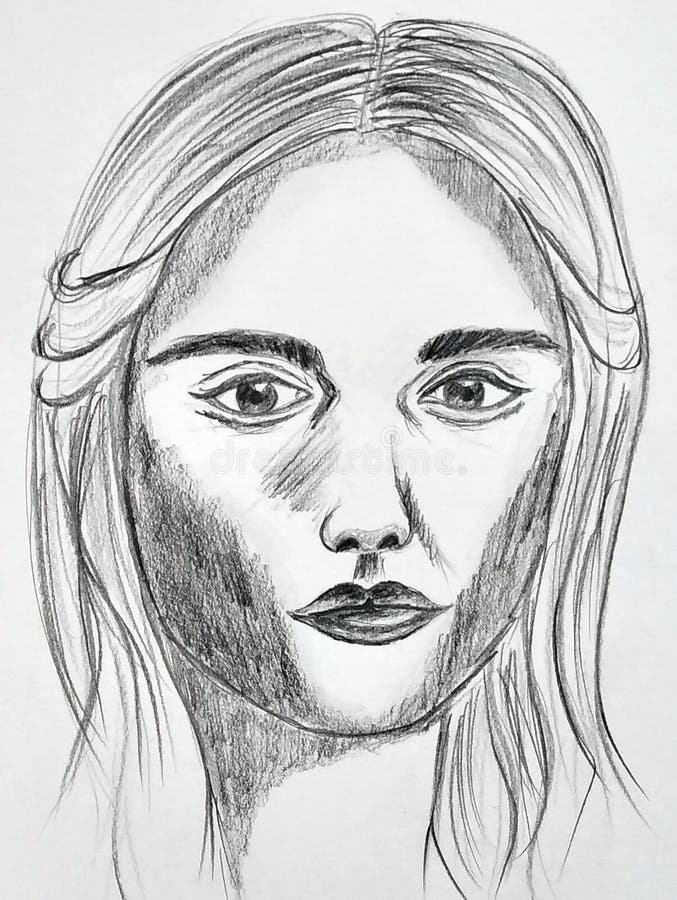 Sketch Drawing.Pencil Drawing.Sketch Artist.Painting.Hand Drawn Vector ...