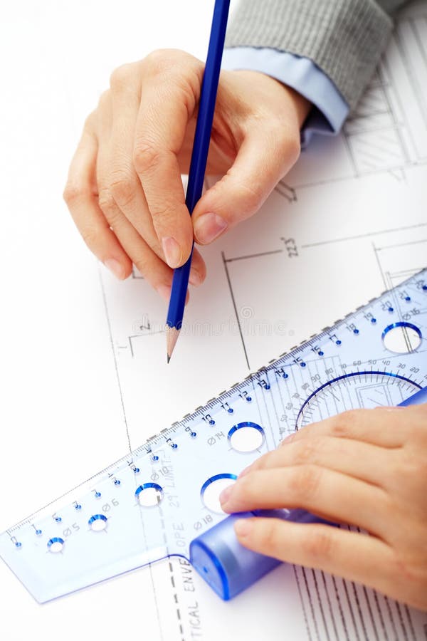 Sketching man stock photo. Image of closeup, contractor - 19123754