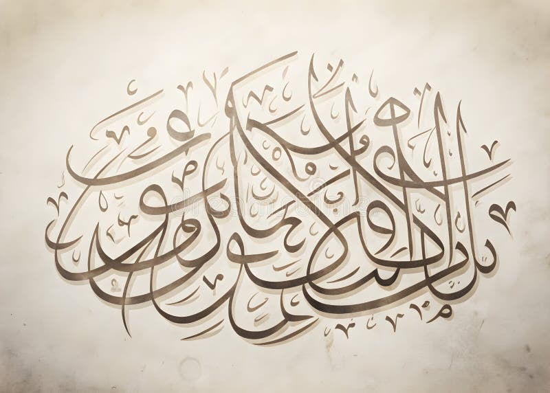 Sketching Script Traditional Calligraphy Handwriting Stock Illustration ...