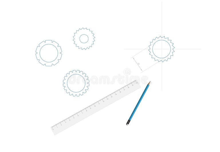 Sketching in vector stock vector. Illustration of pencil - 8182443