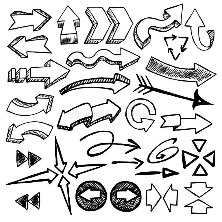 Sketchy Arrows Stock Illustrations – 5,796 Sketchy Arrows Stock ...