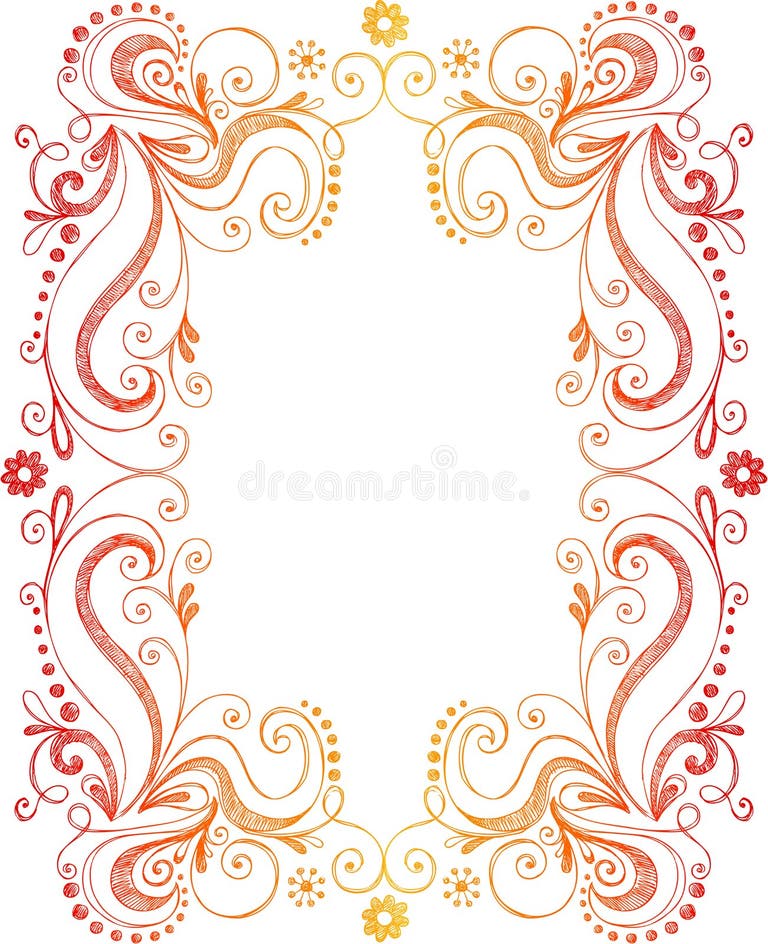 Sketchy Hand Drawn Doodle Frame Stock Illustrations – 9,785 Sketchy ...