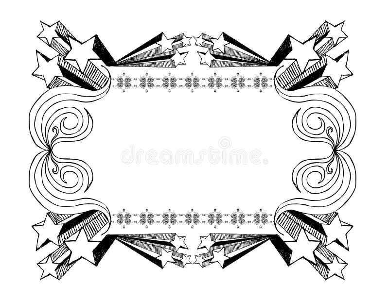 Sketchy Frame stock vector. Illustration of frame, doodle - 11739374