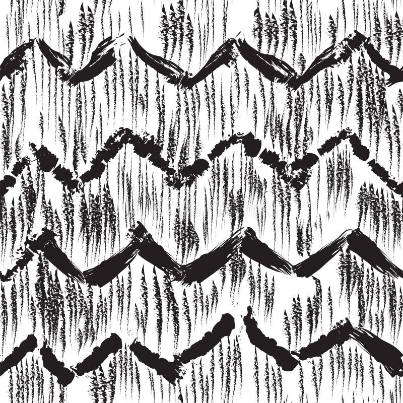 Sketchy Hand Drawn Abstract Seamless Pattern Stock Vector ...