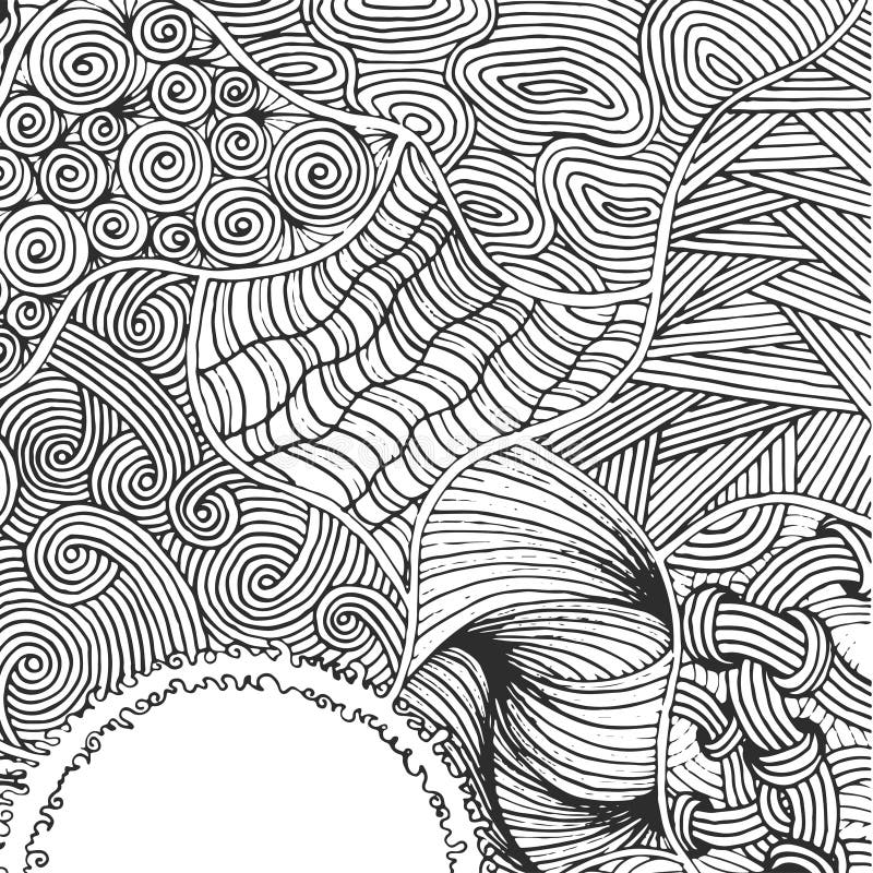 Sketchy Hand Drawn Doodles, Zen Tangle, Zen Art Patterns Stock ...