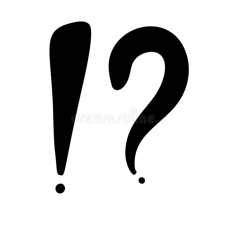 Question Mark and Exclamation Point, Vector Illustration Stock Vector ...
