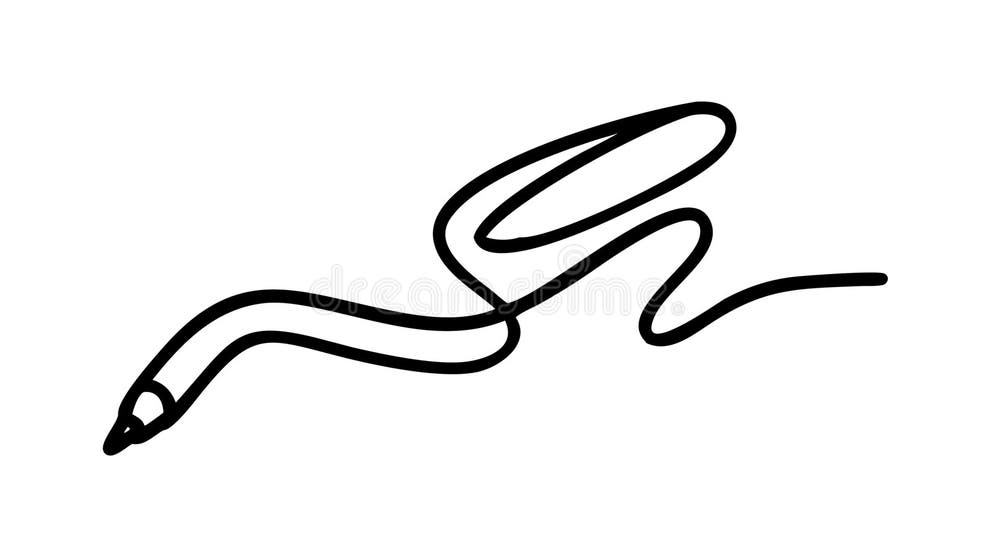 Sketchy Pen Drawing an Infinite Loop, Symbolizing Creativity and ...