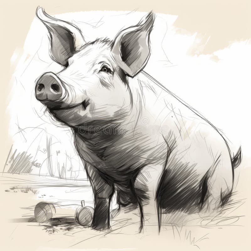 Sketchy Pig in Detailed Environment: Exploring Brushwork and ...