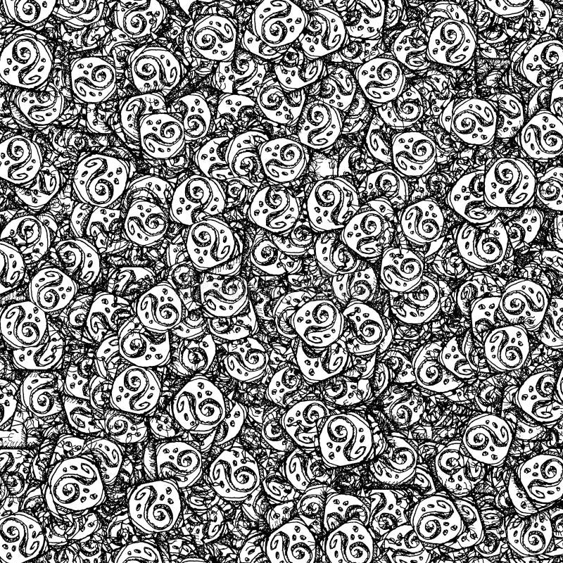 Sketchy Random Abstract Pattern Stock Illustration - Illustration of ...