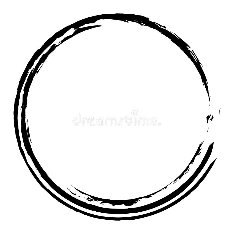 Sketchy, Scribble, Grungy Circle Textured Design Element Stock Vector ...