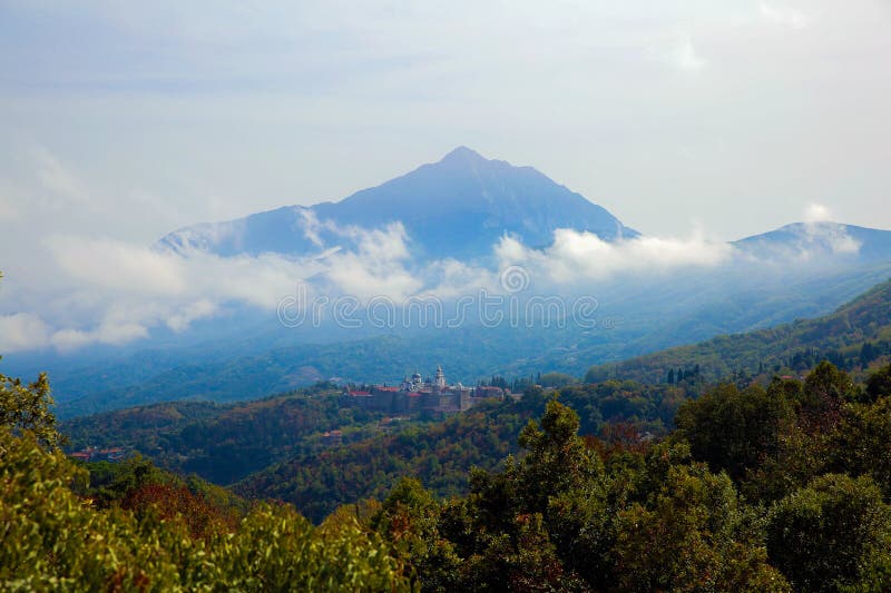 Skete of St. Andrew the First-Called in Karyes with Mount Athos in the ...