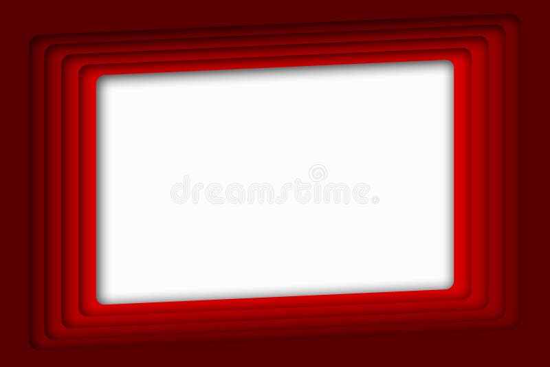 Skewed frame - RED stock illustration. Illustration of shadows - 178370941