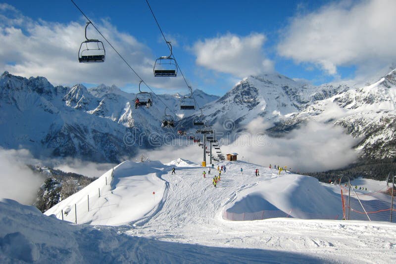 The Ski Area stock photo. Image of greeting, blue, holiday - 3978102