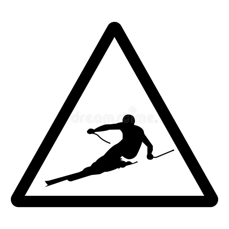 Ski Area Symbol Sign,Vector Illustration, Isolate on White Background ...