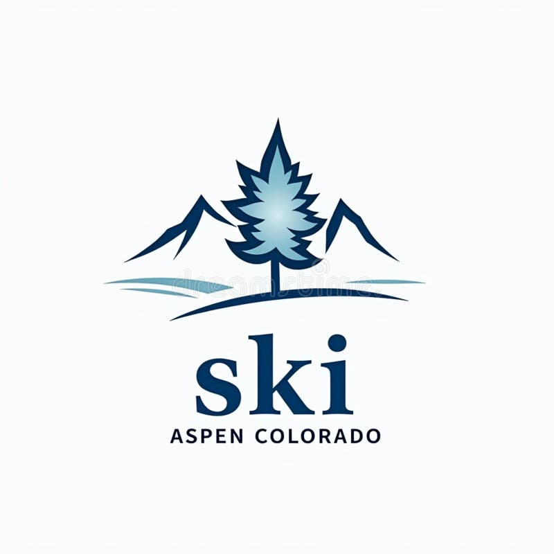 Ski Aspen Colorado stock illustration. Illustration of aspen - 352783395
