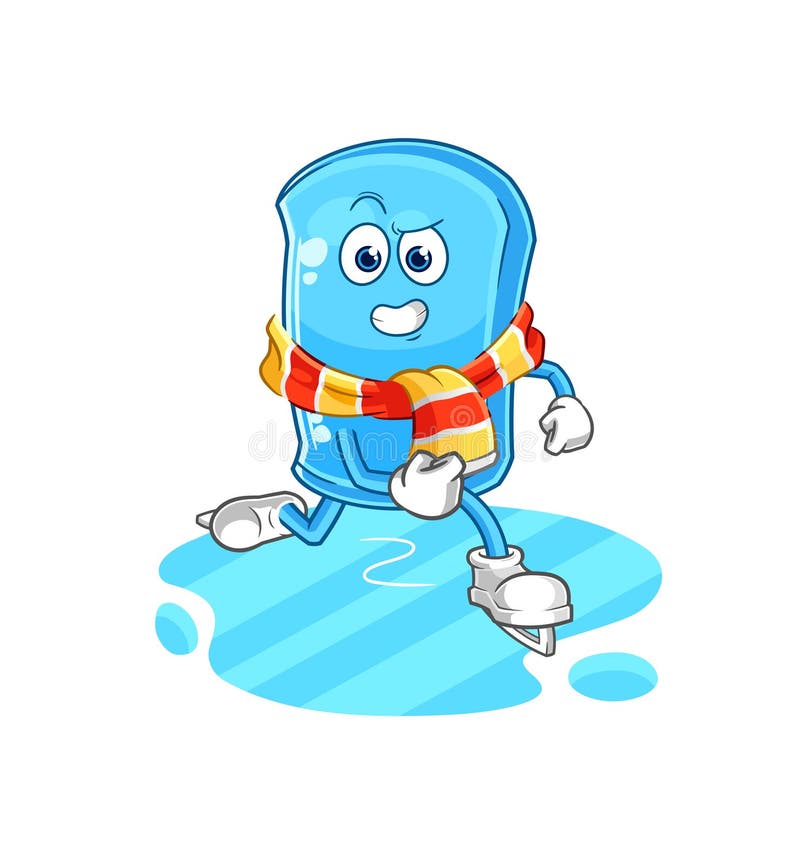 Ski Board Ice Skiing Cartoon. Character Mascot Vector Stock Vector ...