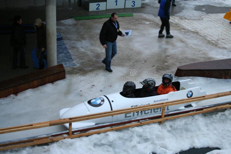 Ski bob editorial photo. Image of track, driver, white - 23932831