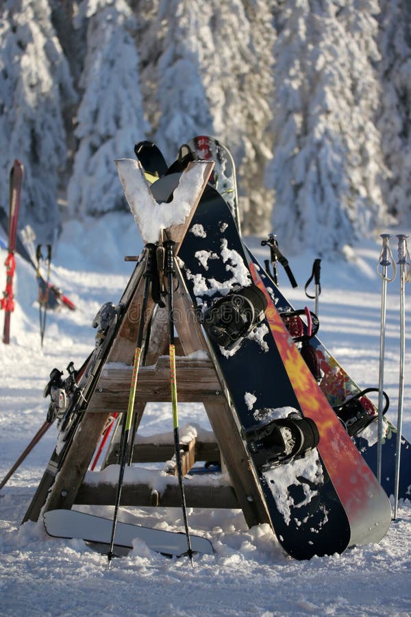 Ski break stock photo. Image of vacation, bunch, sport - 7810162