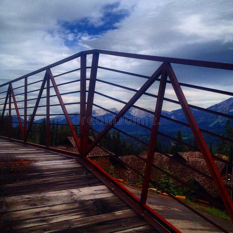 Ski bridge stock image. Image of moonlight, bridge, basin - 50111889