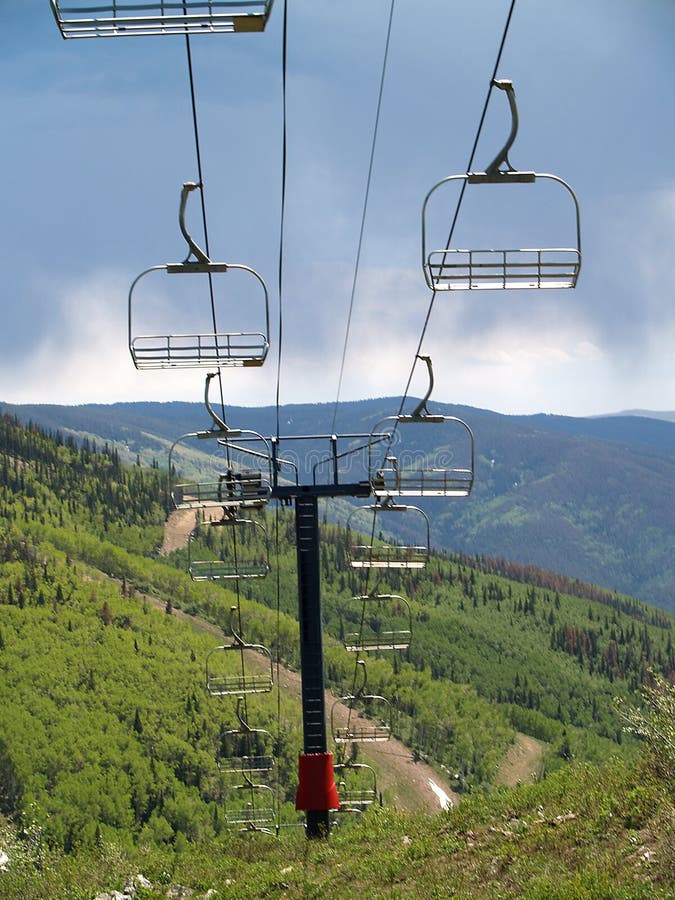 Ski chair Lift -1 stock photo. Image of high, activity - 5615532