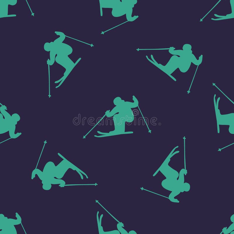 Ski Hill Seamless Pattern Stock Illustrations – 79 Ski Hill Seamless ...