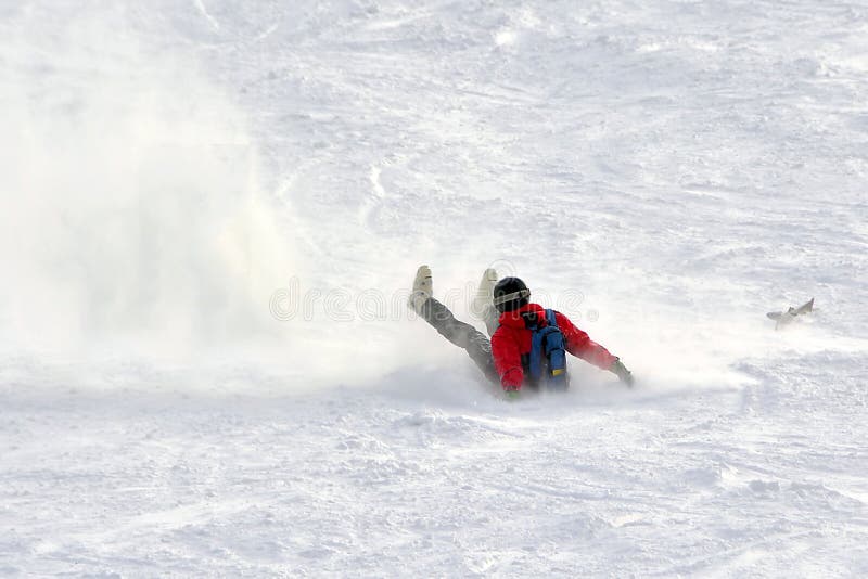 Ski Fall stock image. Image of fall, instructor, activity - 84529443