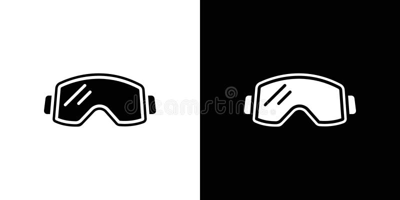 Ski Goggles Icon Isolated Flat Vector in Outline Stock Vector ...