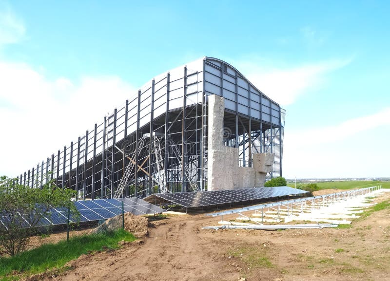 Ski Hall Building of the Alpenpark Neuss in Germany with Solar Panels ...